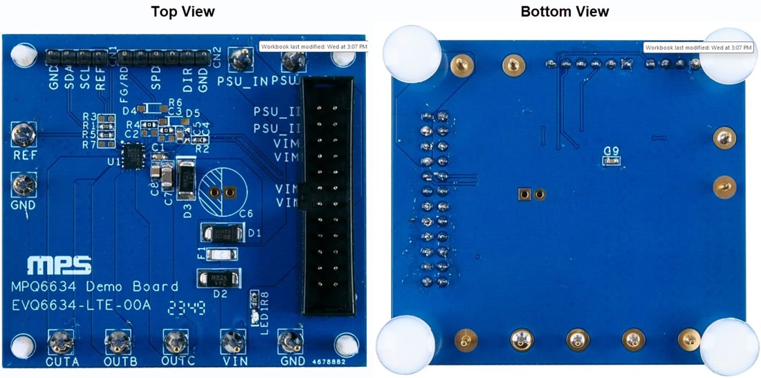 EVQ6634-LTE-00A Motor Driver Evaluation Board - MPS | Mouser