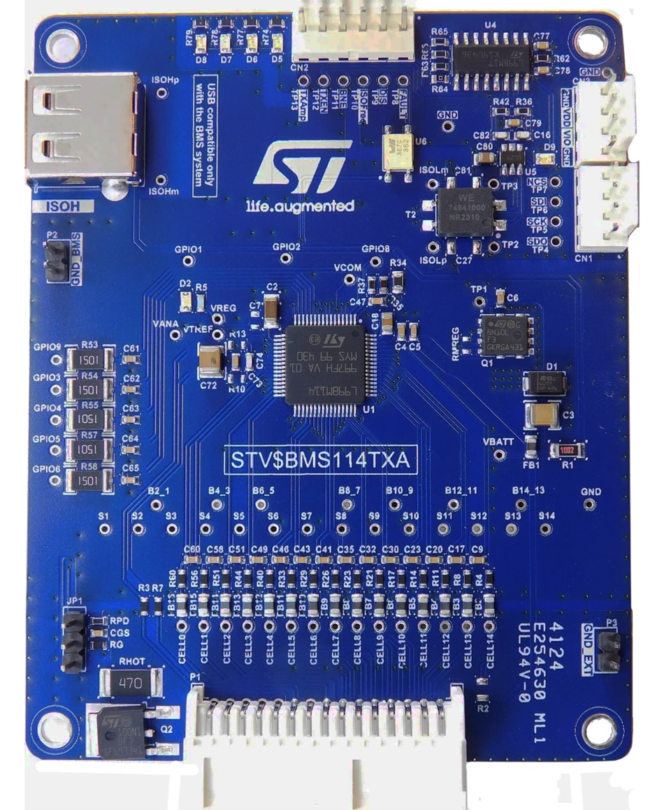 STEVAL-BMS114TX BMS Evaluation Board - STMicro | Mouser