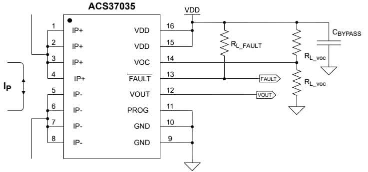ACS37035 AEC-Q100 1MHz Hall-Effect Current Sensor - Allegro MicroSystems | Mouser