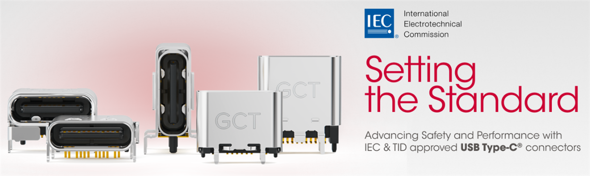 IEC 62680-1-3:2022 Compliant USB Type-C Connectors - GCT | Mouser