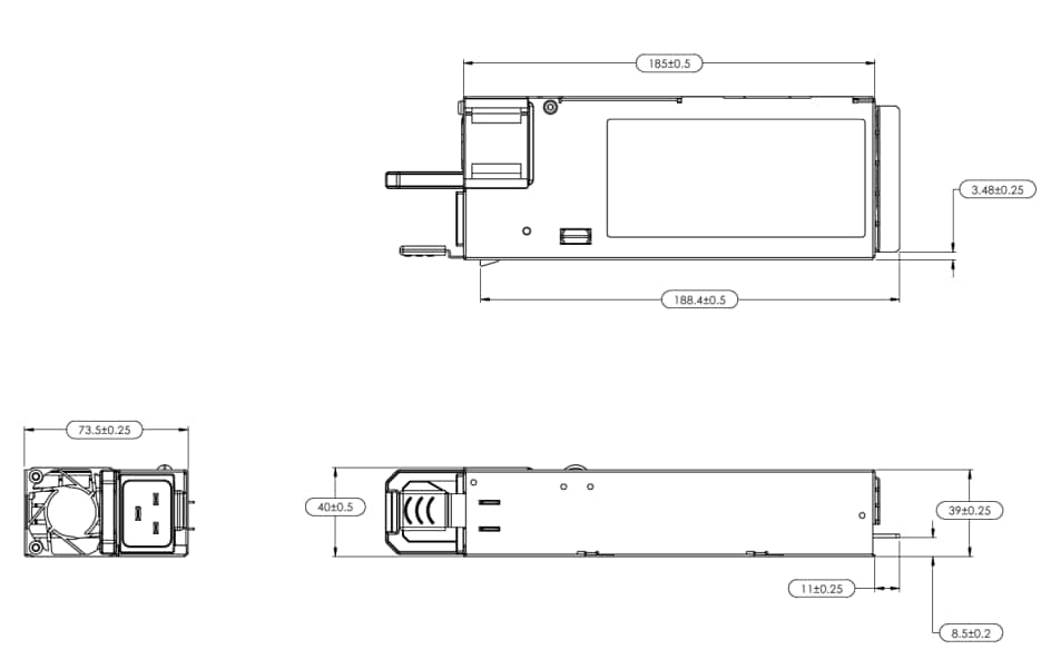 CSU2400AT 2400W Front-End Power Supplies - Artesyn | Mouser