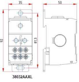 Power Distribution Blocks & Connection Latches - Amphenol Auxel | Mouser