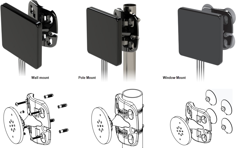 MB.99X.A/MB.99X.W Multi-Mount Brackets - Taoglas | Mouser