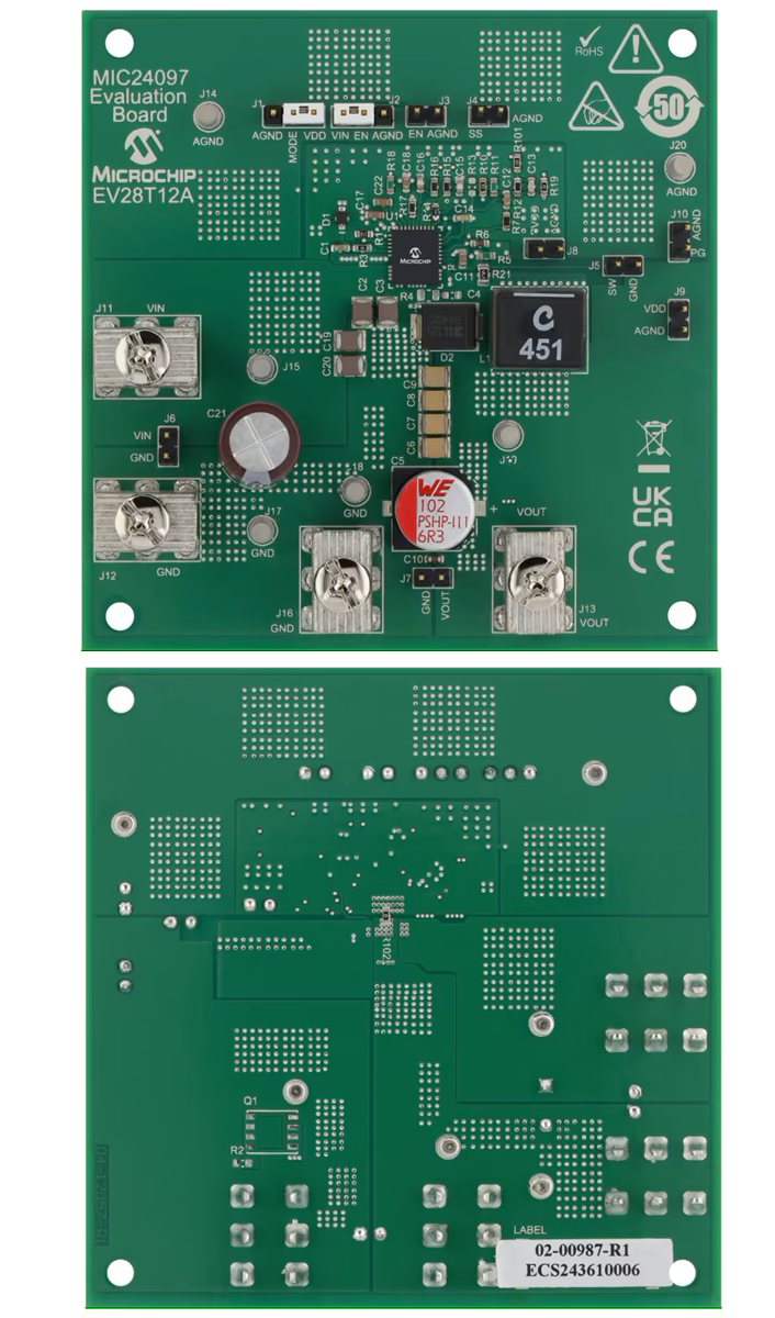MIC24097 Evaluation Board - Microchip Technology | Mouser