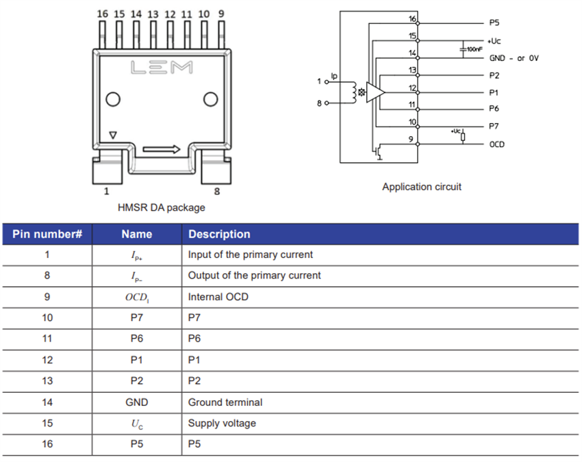 HMSR-DA Board Mount Integrated Current Sensors - LEM | Mouser
