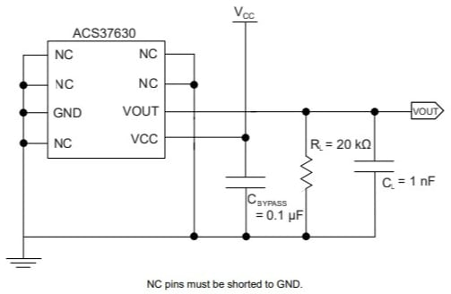 ACS37630 Linear Vertical Hall-Effect Sensor IC - Allegro MicroSystems | Mouser