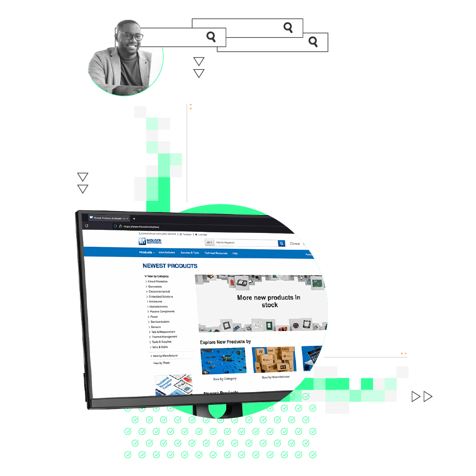 อินโฟกราฟิกตัวเลขต่าง ๆ เกี่ยวกับ Mouser - Mouser