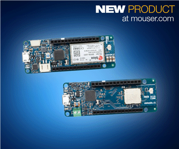 Arduino MKR WAN 1300 and MKR GSM 1400, Now at Mouser Electronics, Offer Low-Power Connectivity ...